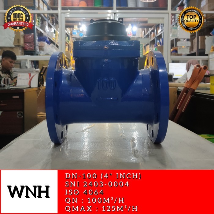 Jual Water Meter 4 Inch WNH Meteran Air Flow Meter flange end Water ...