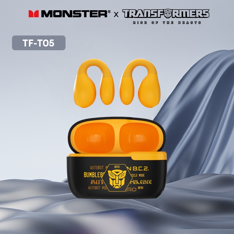 Jual Monster x Transformers TF-T05 TWS Wireless Bluetooth Earphone Ear ...