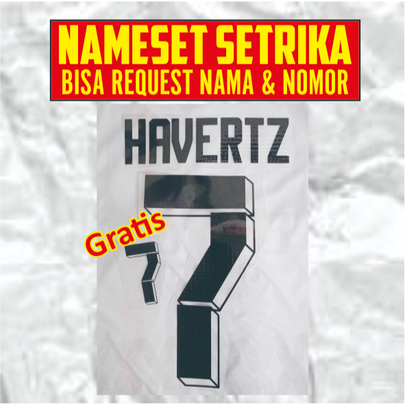 Jual Nameset Jersey Jerman German Euro Eropa 2024 Cetak Sablon Setrika ...