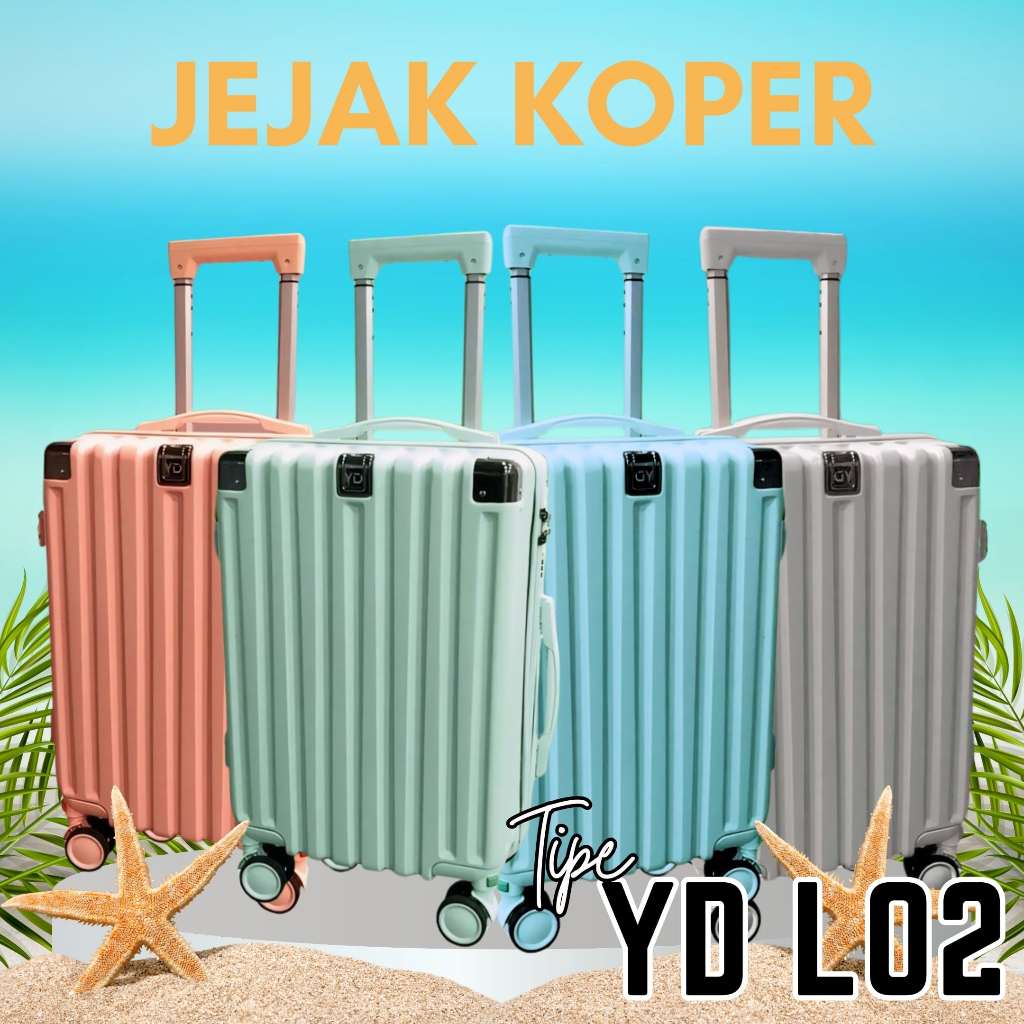 Jual Luggage Koper Kabin YD L02 ukuran 18inch 20inch Tahan Banting Roda ...