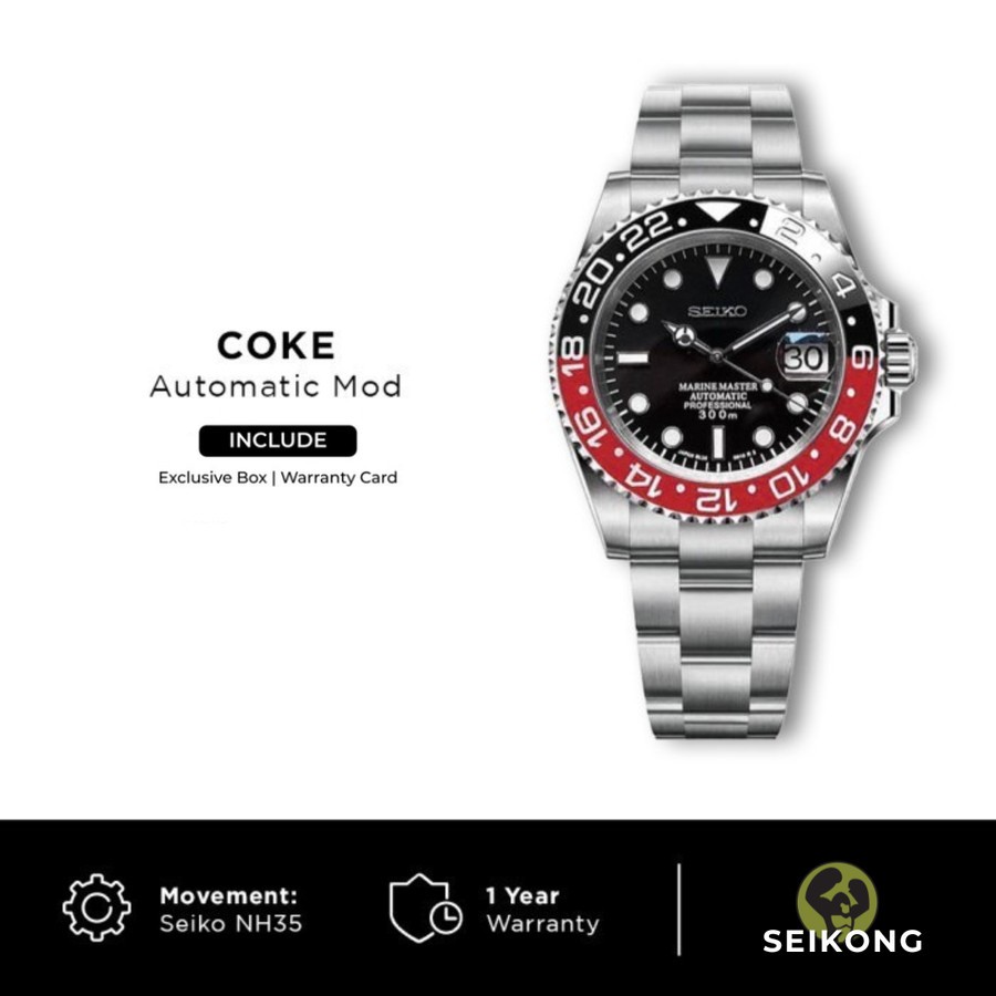 Jual Seiko Mod Sub Coke Automatic NH35 Watch | Shopee Indonesia