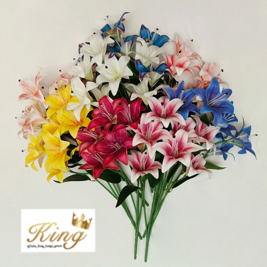 Jual Lily Latex K7 Real Touch Large Lily Premium Bunga Lily Artificial ...