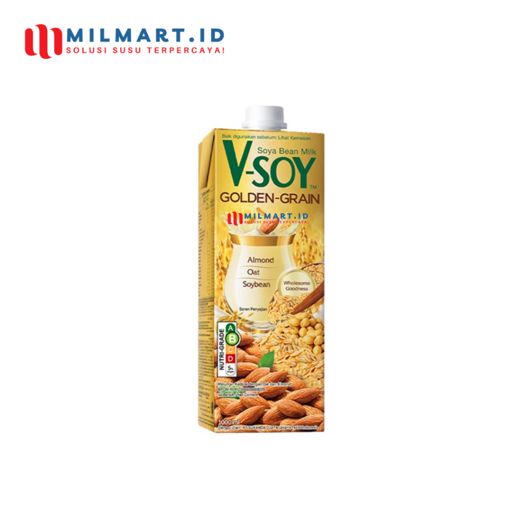 Jual V-SOY GOLDEN GRAIN SOY MILK 1 LTR MINUMAN SUSU KACANG KEDELAI ...