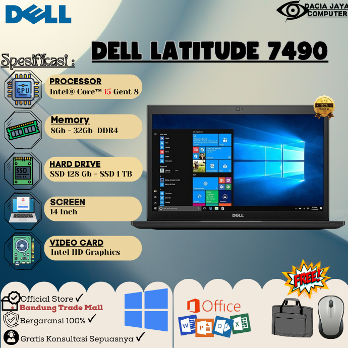 Jual Laptop DELL Latitude Core i7 / i5 RAM 16GB SSD 512GB Murah Bergaransi Mulus | Shopee Indonesia