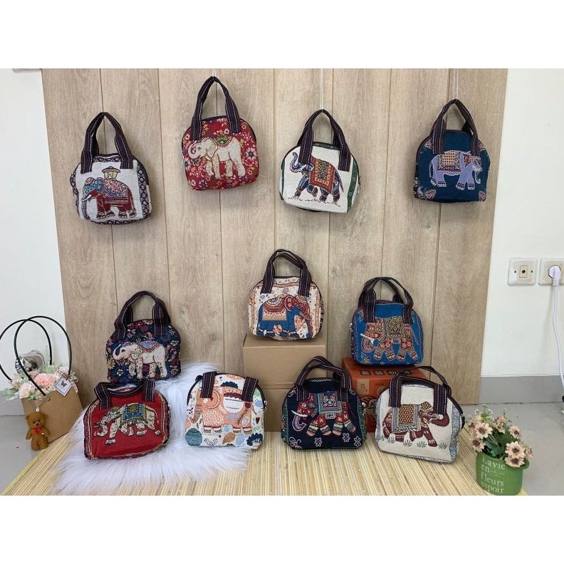 Jual PROMO MENARIK Tas tangan Tote praktis simple Motif full | Shopee ...