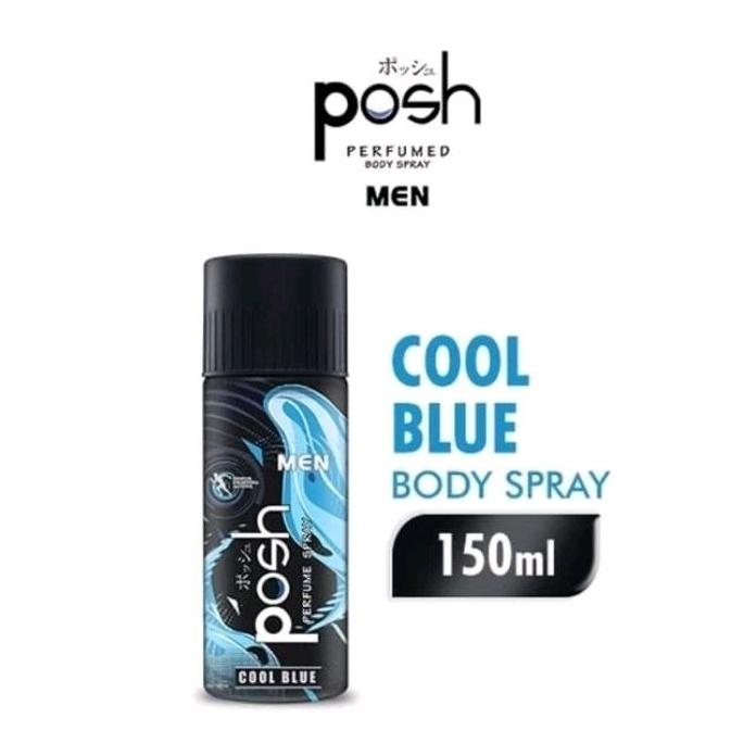 Jual Posh Body Spray Perfumed Cool Blue 150ml | Shopee Indonesia