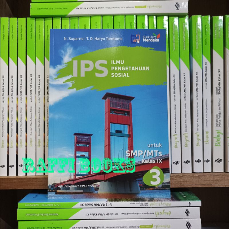 Jual Buku IPS Kelas 3 / IX 9 SMP Erlangga Kurikulum Merdeka Original | Shopee Indonesia
