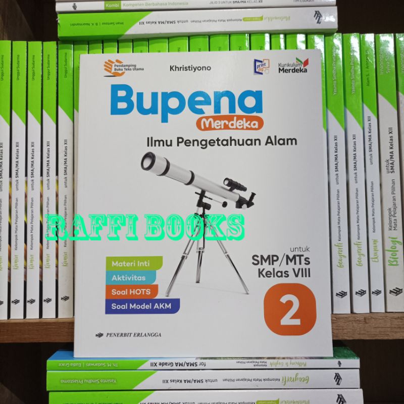 Jual Buku Bupena IPA Kelas 2 / VIII 8 SMP Erlangga Kurikulum Merdeka | Shopee Indonesia