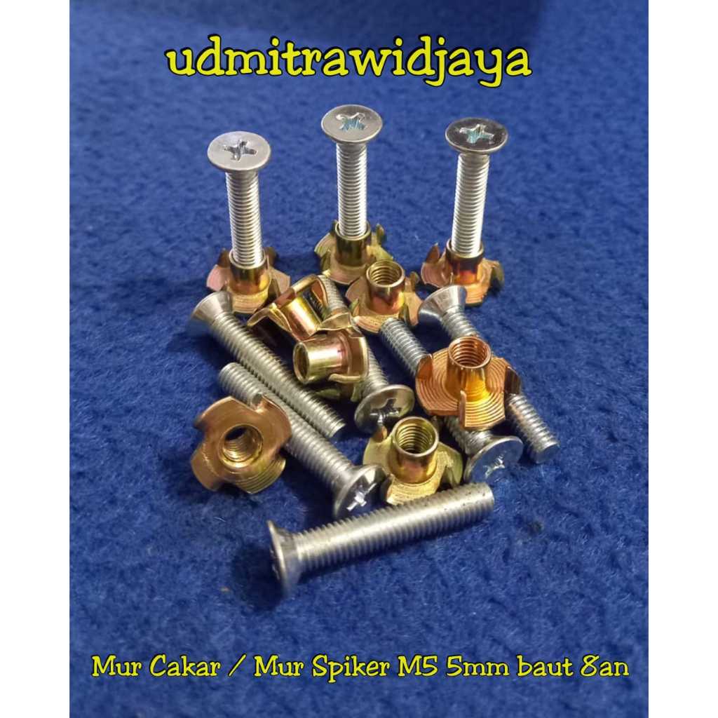 Jual Baut speaker M5 baut mur cakar 5mm baut box speaker baut tirus ...