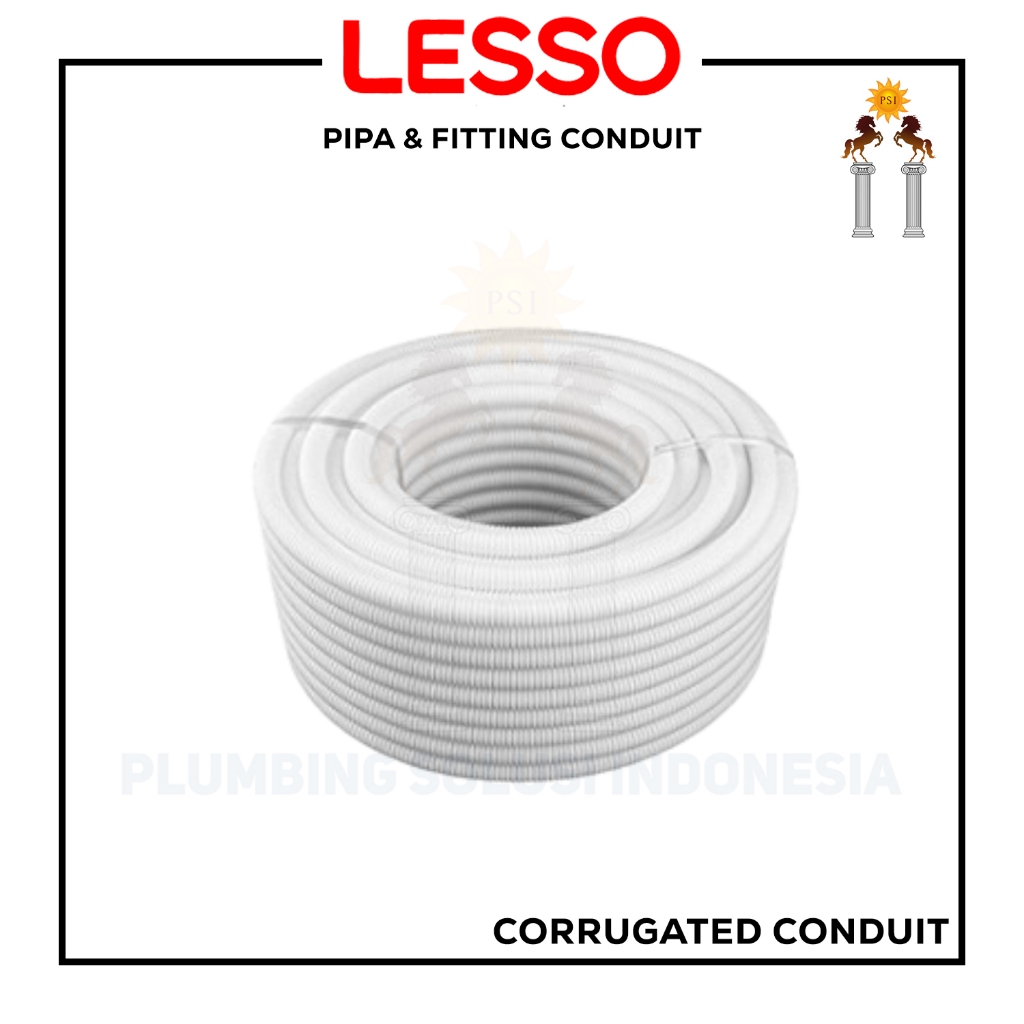 Jual Lesso Corrugated Conduit Selang Flexible Pelindung Kabel Listrik ...