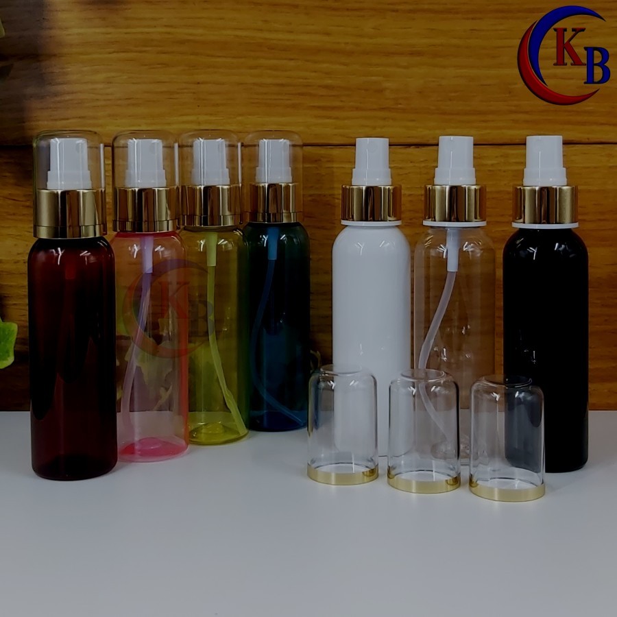 Jual BOTOL PSRAY 100 ML FULL CAP GOLD NECK 24 / BOTOL PLASTIK PET 100ML | Shopee Indonesia