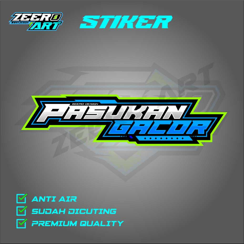Jual Stiker Racing Viral Pasukan Gacor /Setiker / Sticker / stiker ...