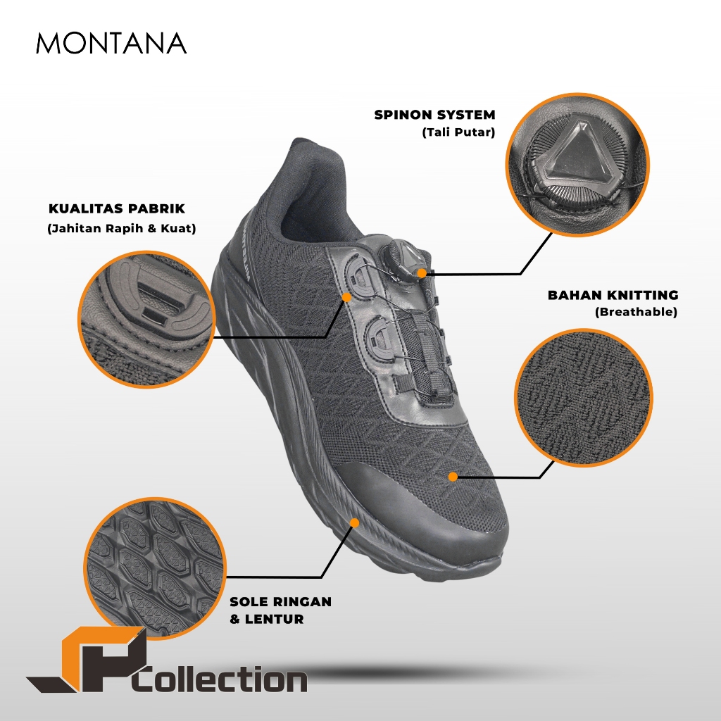 Jual Sepatu Running Tali Putar Untuk Olahraga Lari Milestone Montana ...