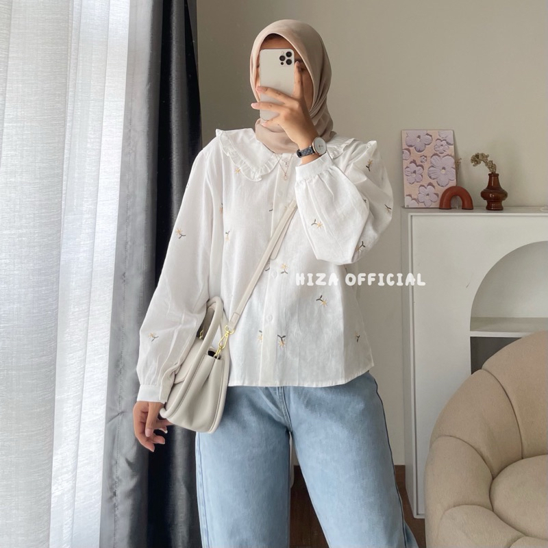 Jual Leica Official ~ Hayza Atasan Kekinian Korean Style Terbaru Leher ...