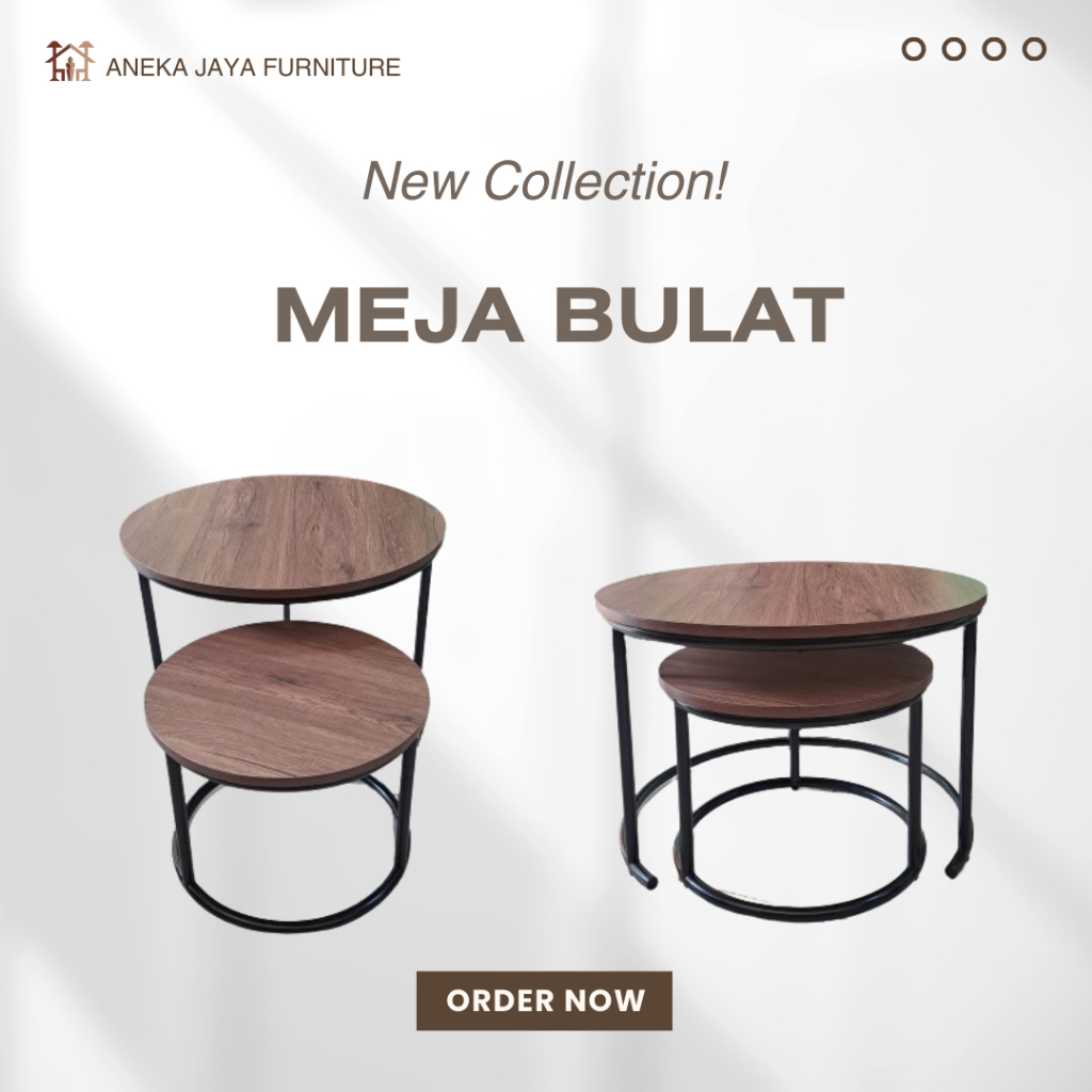 Jual Meja Bulat Besi Meja Minimalist | Shopee Indonesia