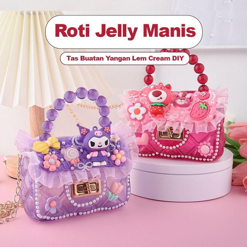 Jual DIY Tas Anak Anak Lem Cream Cantik Kekinian / Tas Untuk Anak ...