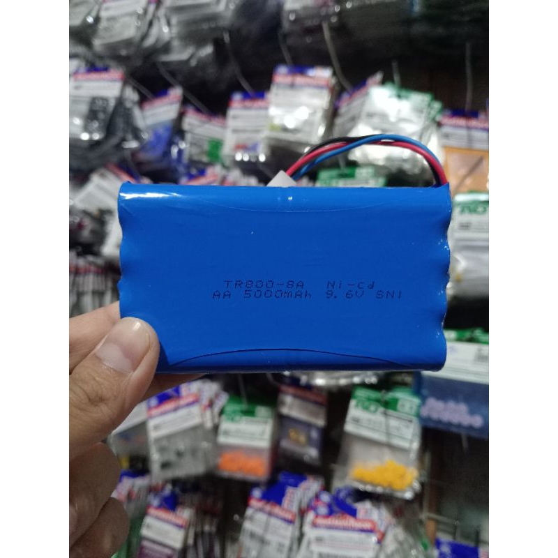 Jual BATERAI MOBIL REMOT RC AA5000MAH 9,6V NICD/BATRE RC 9,6V SOKET 3 ...