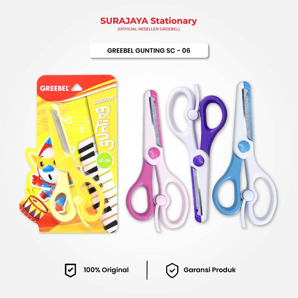 Jual Gunting Mini Lucu / Gunting GREEBEL SC06 / Gunting Kertas Anti ...