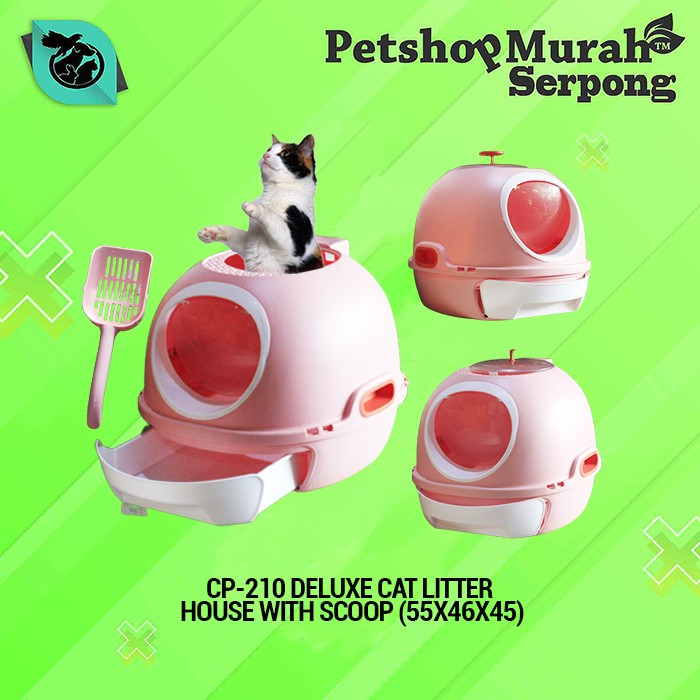 Jual Cat Deluxe Pan / Tempat Pup Kucing Plus Serokan Bak Pasir Kucing ...