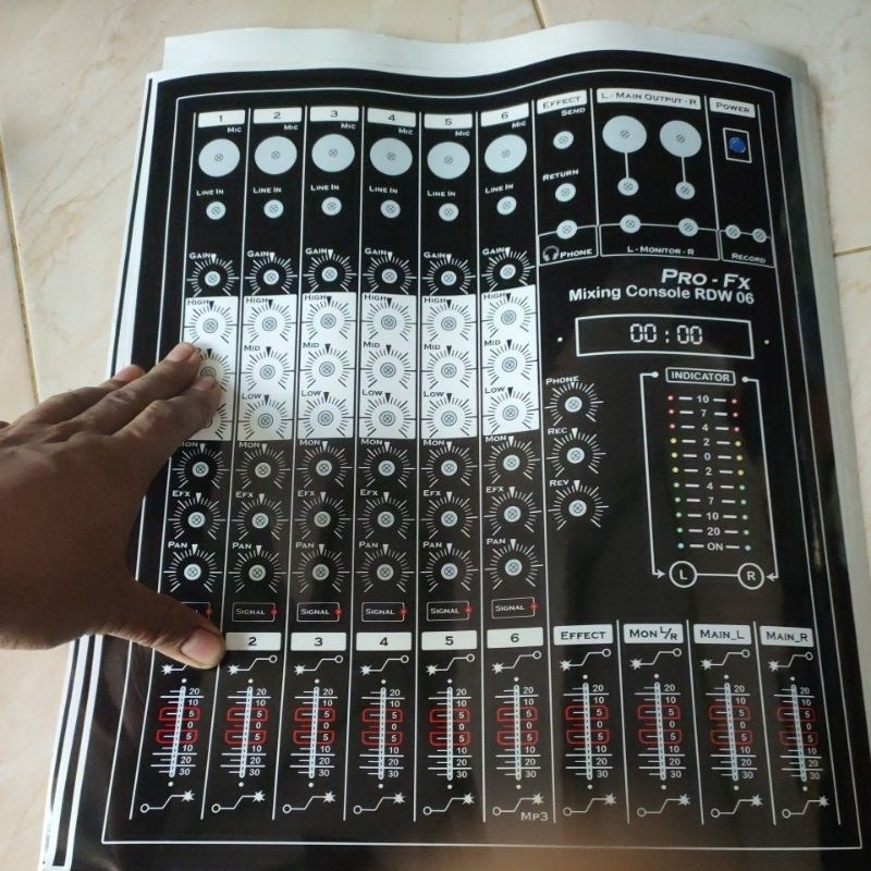 Jual Stiker Mixer 6ch | Shopee Indonesia