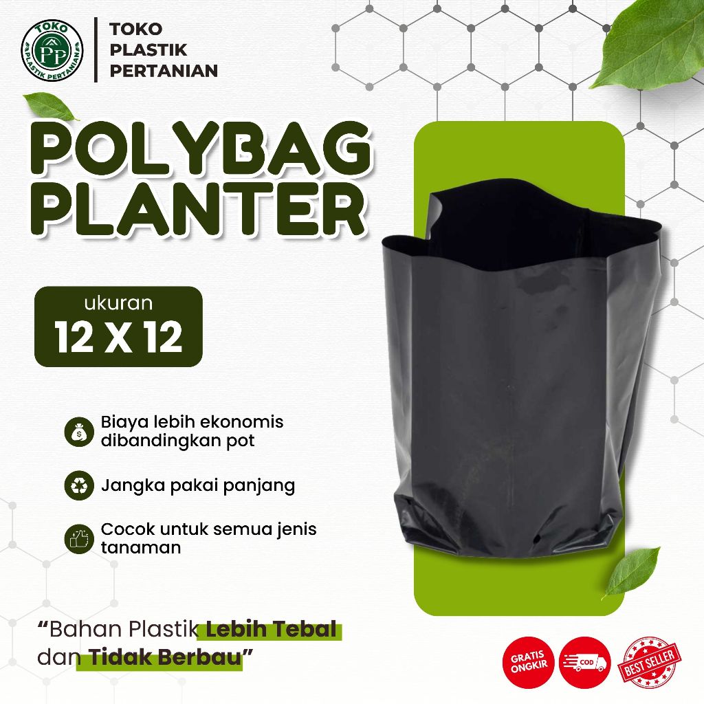 Jual POLIBAG TANAMAN POLYBAG HITAM Ukuran 12 X 12 cm | Shopee Indonesia