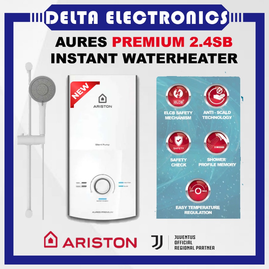 Jual Water Heater Ariston AURES PREMIUM (FREE SHOWER ) pemanas air ...