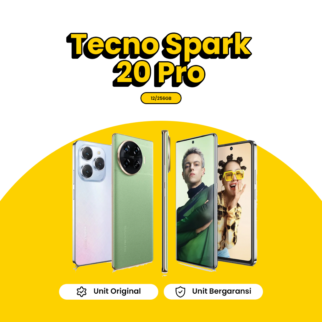Jual Android Tecno Spark 20 Pro 12/256GB Black Brand New / Baru ...