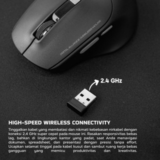 Jual Digital Alliance Rubix M102 Mouse Wireless Office Silent Click ...