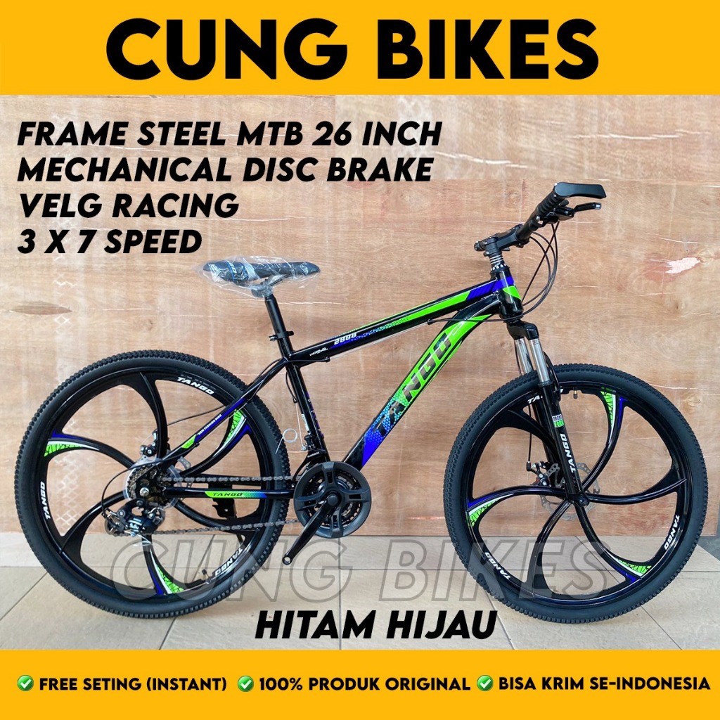 Jual Sepeda Gunung MTB Tango 2888 Velg Racing Shimano Rem Disk | Shopee ...