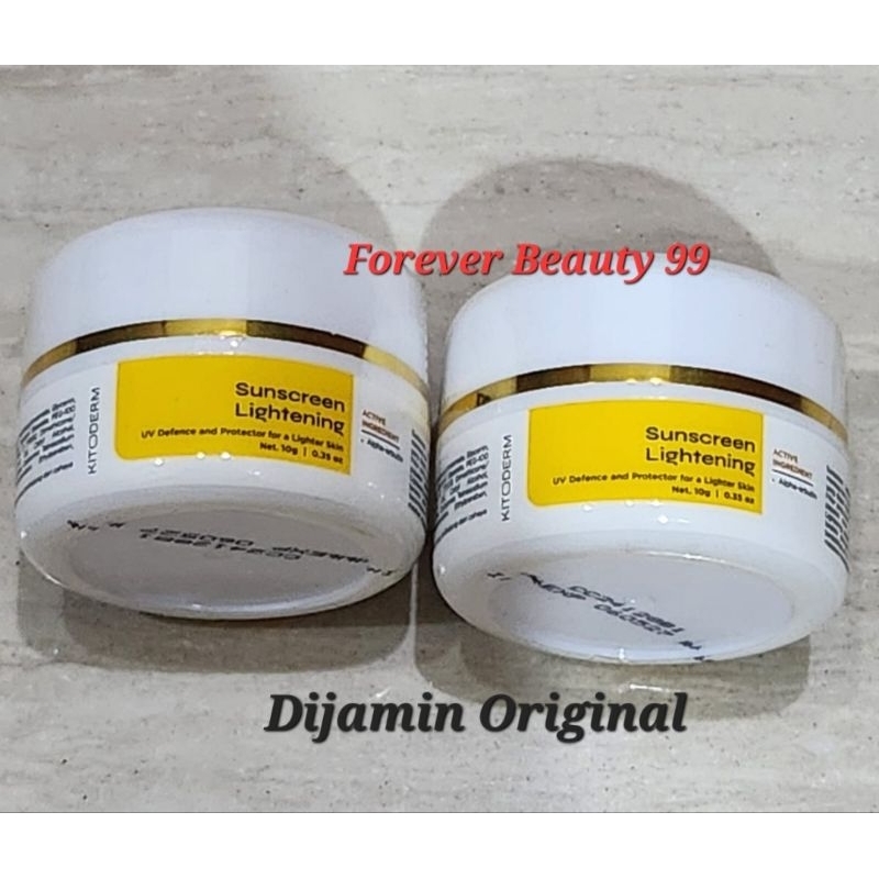 Jual Kitoderm Sunscreen Lightening (warna putih) - Sunblock cream ...
