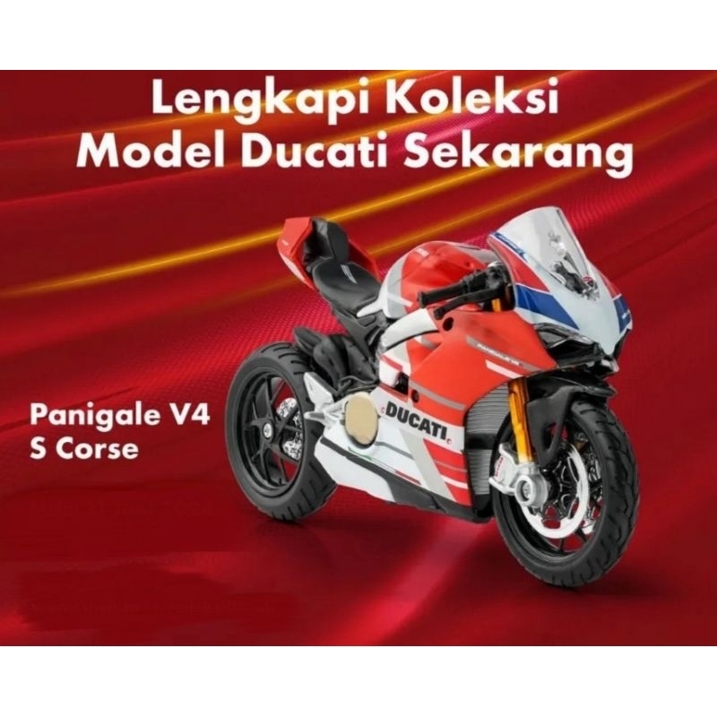 Jual Diecast / Miniatur Ducati Panigale V4 S Corse Shell V-Power ...