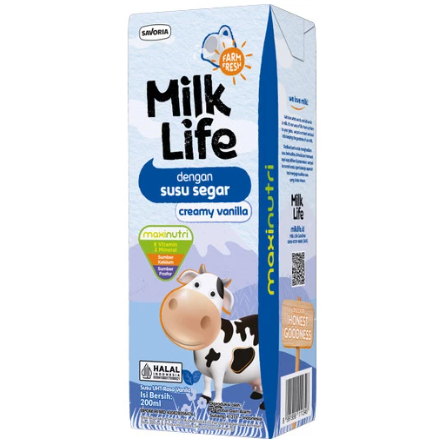 Jual Susu MilkLife UHT Teens Milk - Susu Plain 200ml | Shopee Indonesia