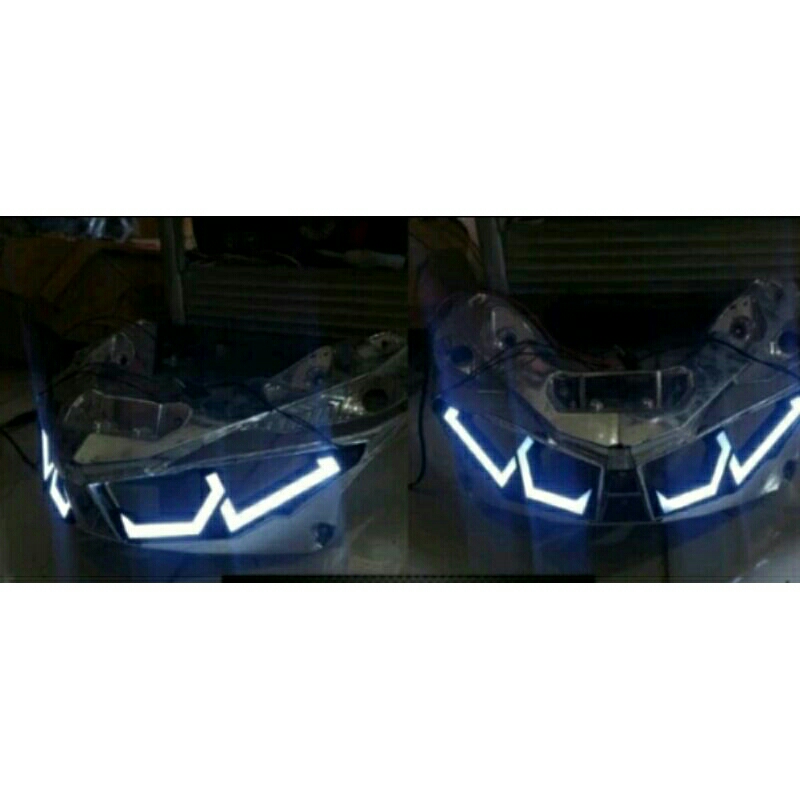 Jual variasi motor vario lampu alis led hexagon vario 125 / 150 Led old ...