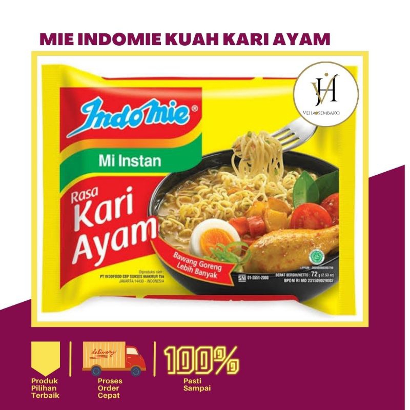 Jual mie indomie kari ayam 1 dus murah isi 40pcs promo | Shopee Indonesia