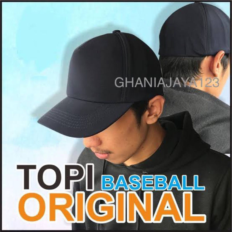 Jual topi polos built up original tanpa setelan belakang premium ...