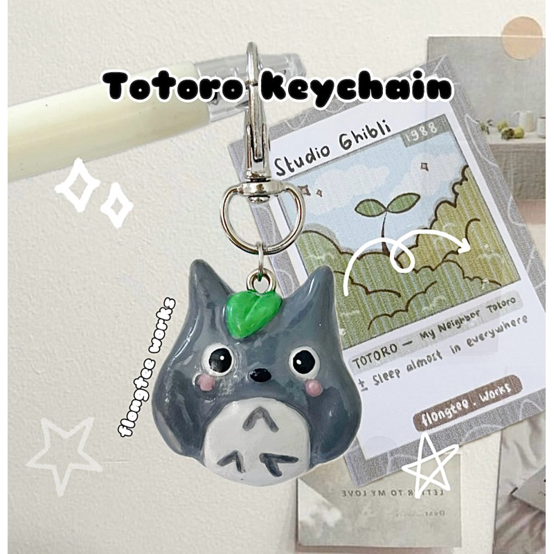 Jual Totoro Clay Resin Keychain Studio Ghibli - gantungan kunci resin ...