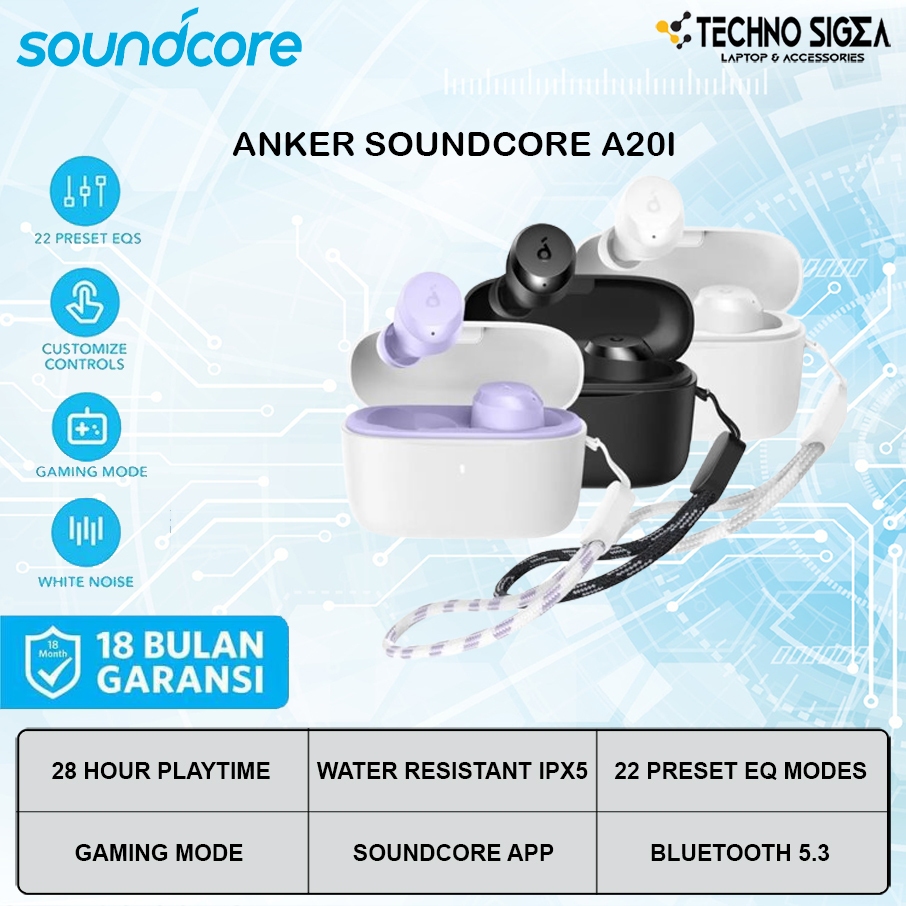 Jual TWS ANKER Soundcore A20i Dots Earphone Wireless | Shopee Indonesia