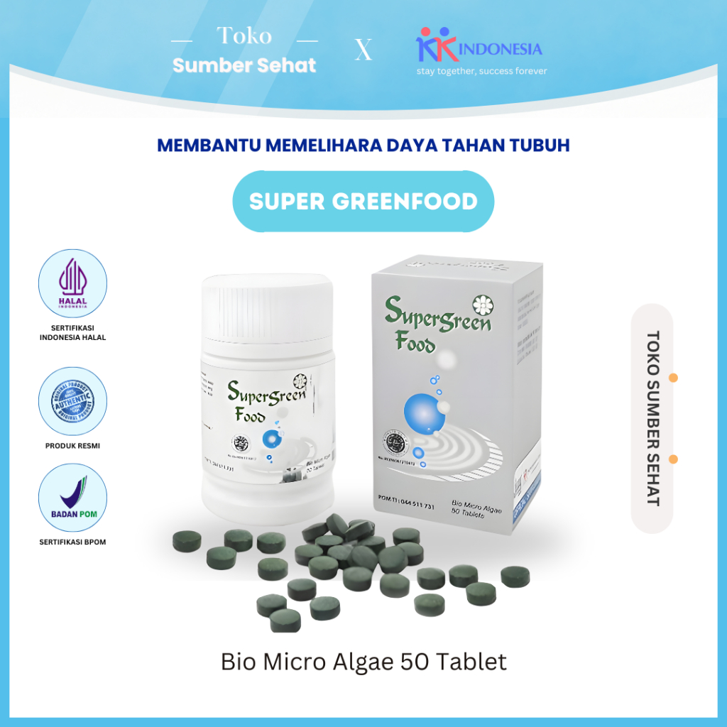 Jual Super Green Food SGF Original Supergreen Food Suplemen Multivitamin KK Indonesia | Shopee ...