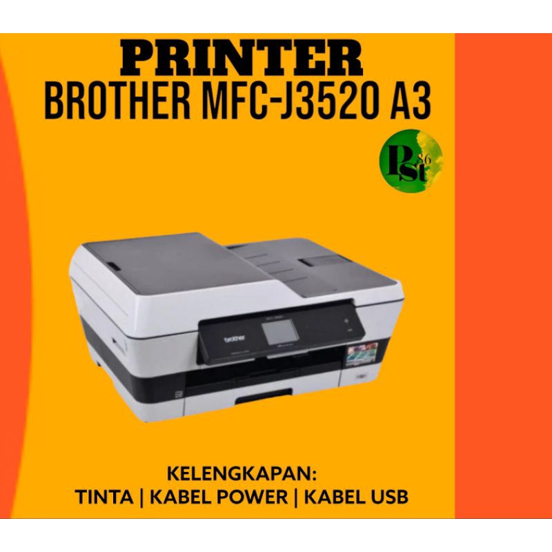 Jual printer brother mfc j3520 A3 kaca print scan copy | Shopee Indonesia