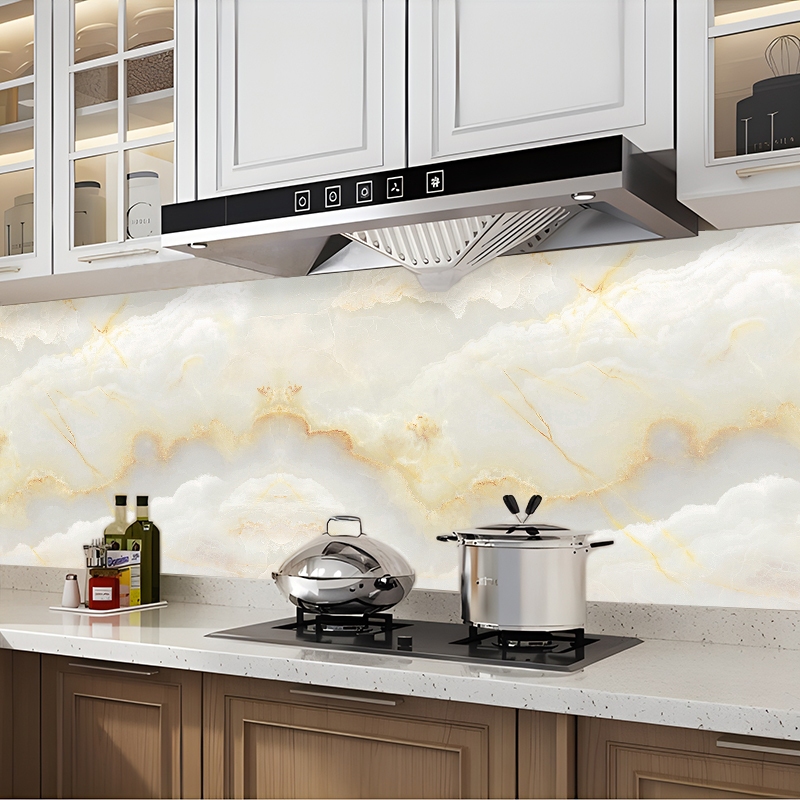 Jual wallpaper dapur anti minyak dan panas 60 cm * 6 meter stiker ...