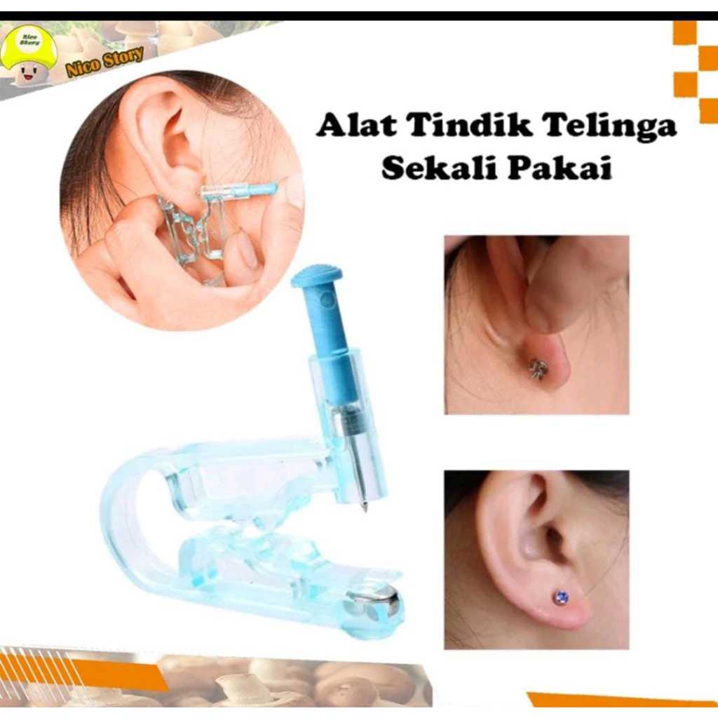 Jual Tindik Telinga / Alat Pasang Anting Telinga Hidung Lidah | Shopee ...
