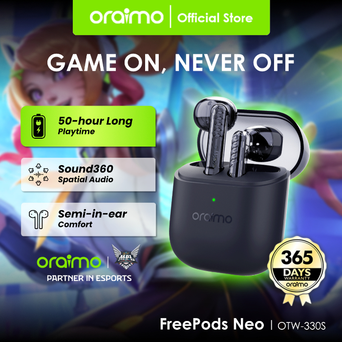 Jual ORAIMO X MPL MOBILE LEGENDS TWS FREEPODS NEO OTW-330S TRUE ...
