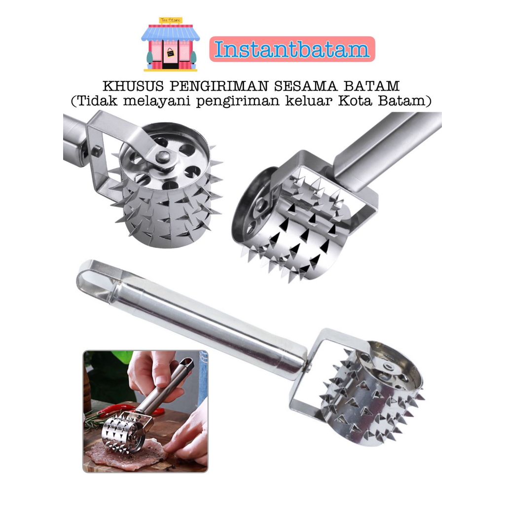 Jual 874 Alat Penghalus Daging Steak Tenderizer Beef Hammer Roller ...