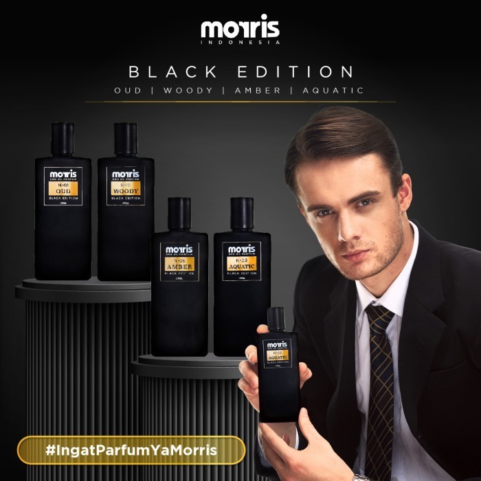 Jual Morris Eau De Parfum Black Edition 100mL - Parfum Pria EDP ...