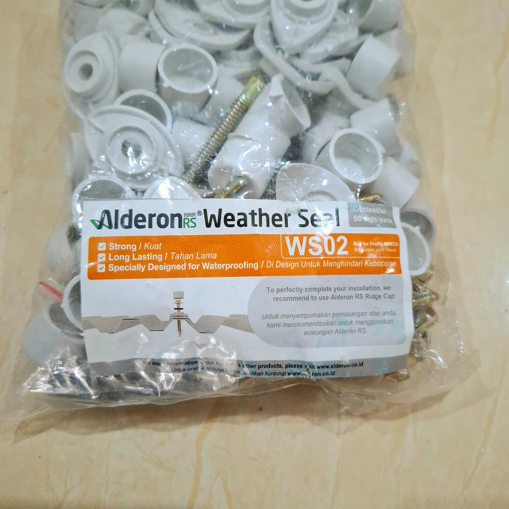 Jual Baut ALDERON RS Greca WS02 Weather Seal Atap uPVC Single Layer ...