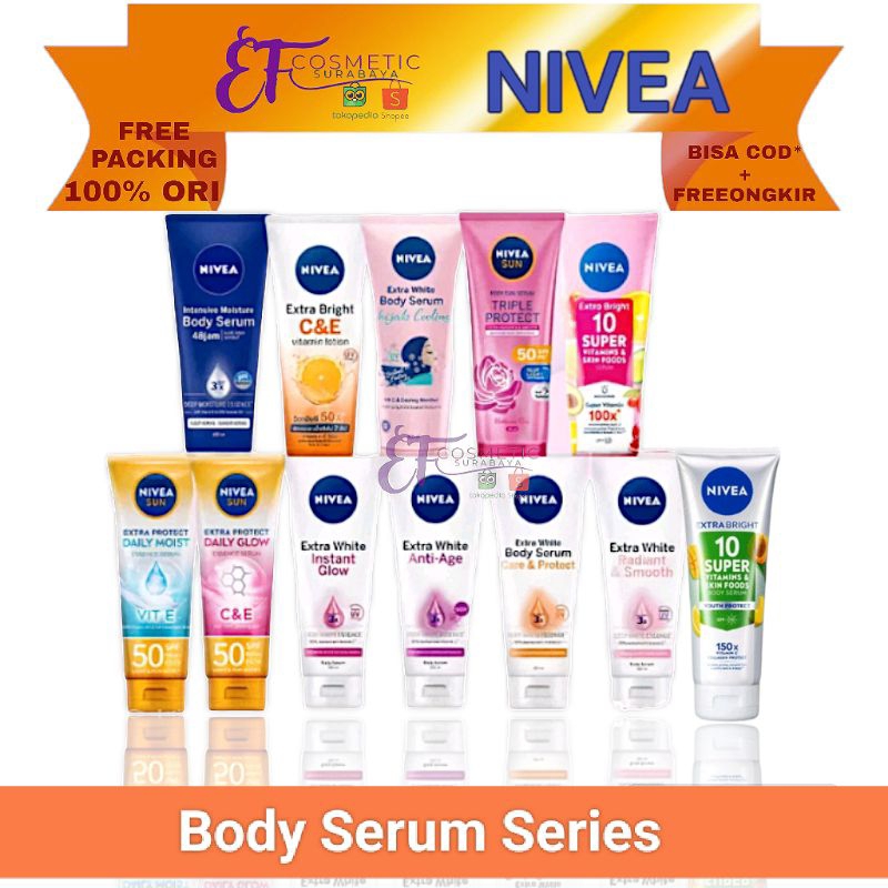 Jual NIVEA Extra Bright 10 Super Vitamins | Care&Protect | Night ...