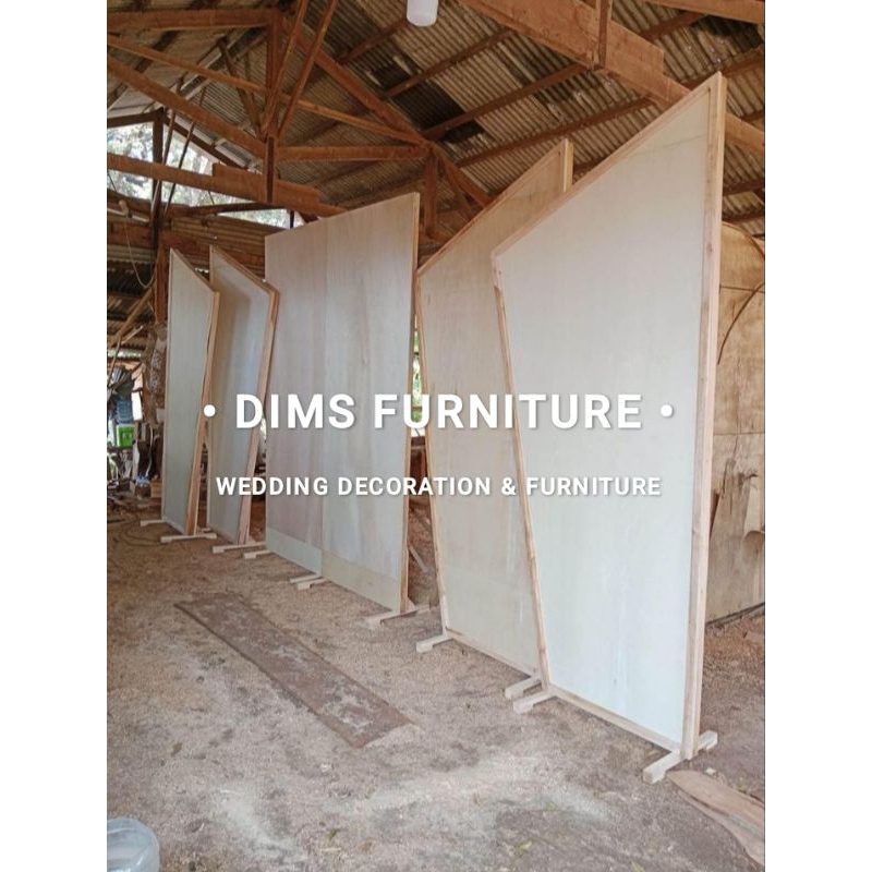 Jual pelaminan backdrop triplek minimalist / backdrop pernikahan ...