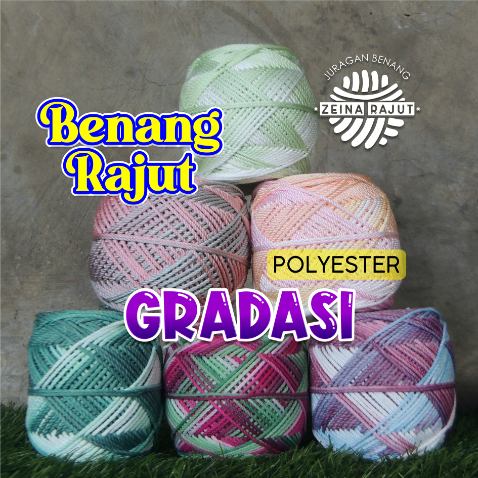 Jual Benang Rajut Gradasi Polyester | Shopee Indonesia