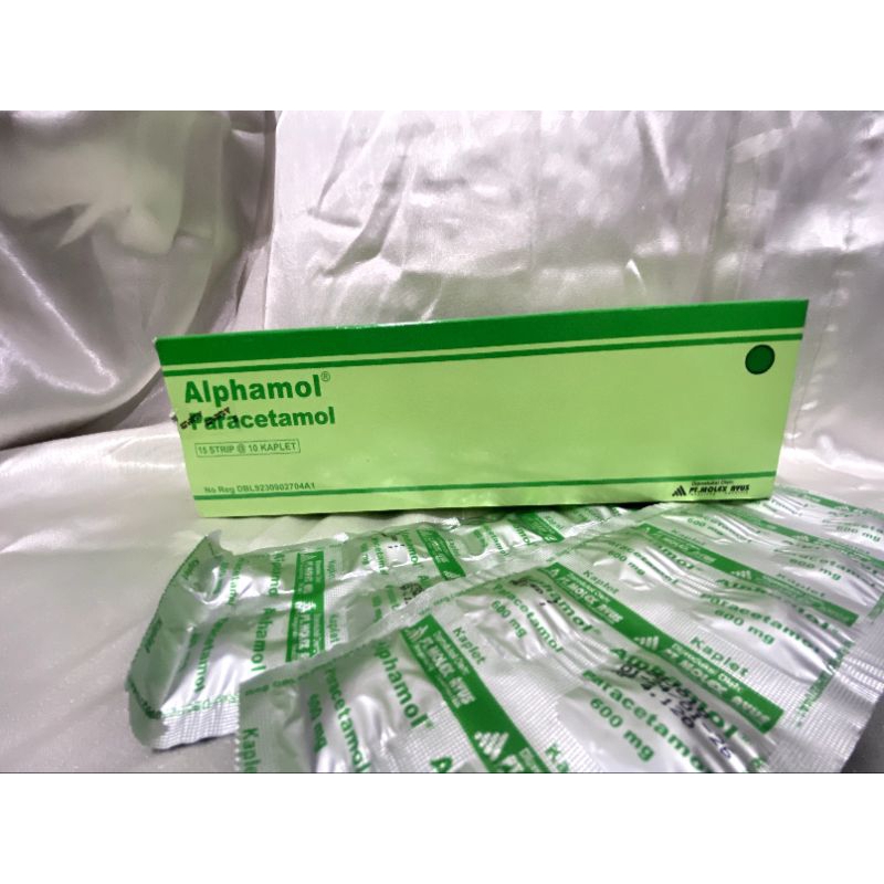 Jual Alphamol Tablet (Paracetamol) 600mg isi 15 strip x 10 tablet ...
