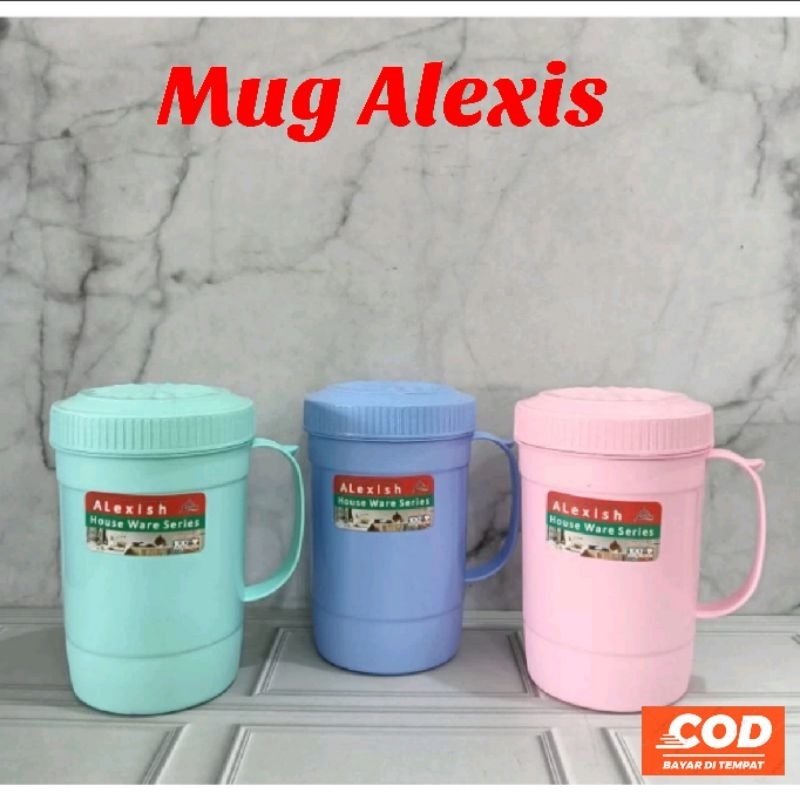 Jual Mug Tutup Alexis/ Gelas Tutup Plastik | Shopee Indonesia